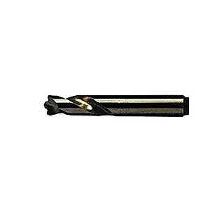 Viking Drill and Tool 37671 Twin End Type 187 Gold Cobalt Spot-Weld Drill Bit (5 Pack), 8mm/3.62"