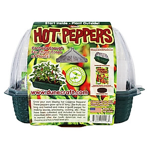 DuneCraft Hot Peppers Sprout and Grow Greenhouse