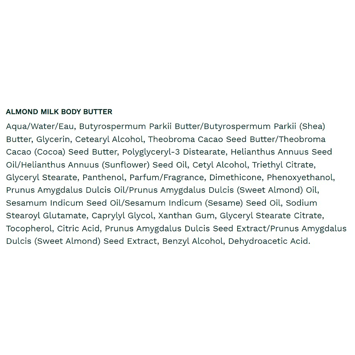 The Body Shop Almond Milk and Honey Body Butter – Hydrating & Moisturizing Skincare for Dry and Sensitive Skin – Hypoallergenic – 1.7 oz