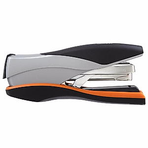 Rexel Optima 40 Low Force Stapler, 40 Sheet Capacity, Flat Clinch Stapling, 26/6 Staples Included, Silver/Black, 2102357