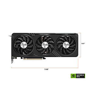 GIGABYTE GeForce RTX 4060 Ti Gaming OC 16G Graphics Card, 3X WINDFORCE Fans, 16GB 128-bit GDDR6, GV-N406TGAMING OC-16GD Video Card
