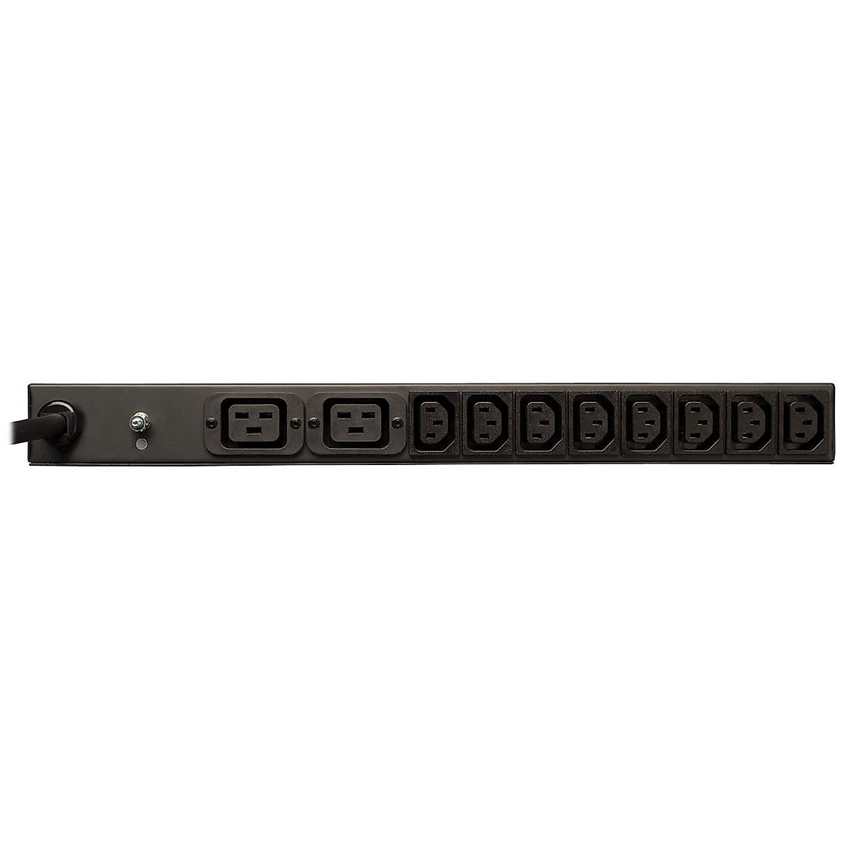 Tripp Lite Basic PDU, 14 Outlets (12 C13, 2 C19), 208/240V, NEMA L6-20P Input, 3.3/3.8kW, 15 ft. Cord, 1U Rack-Mount Single-Phase PDU (PDUH20HVL6), Black