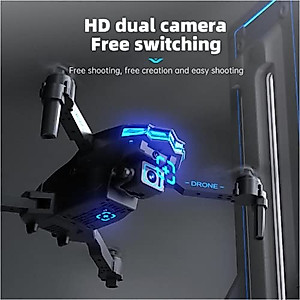 X6pro Drones with Camera for Adults 4K, Ultra HD Dual Shot 1080P Drone Quadcopter for Kids and Beginners, FPV Remote Control Toy One Button Start Speed Adjustment Smart Obstacle Avoidance (Black)