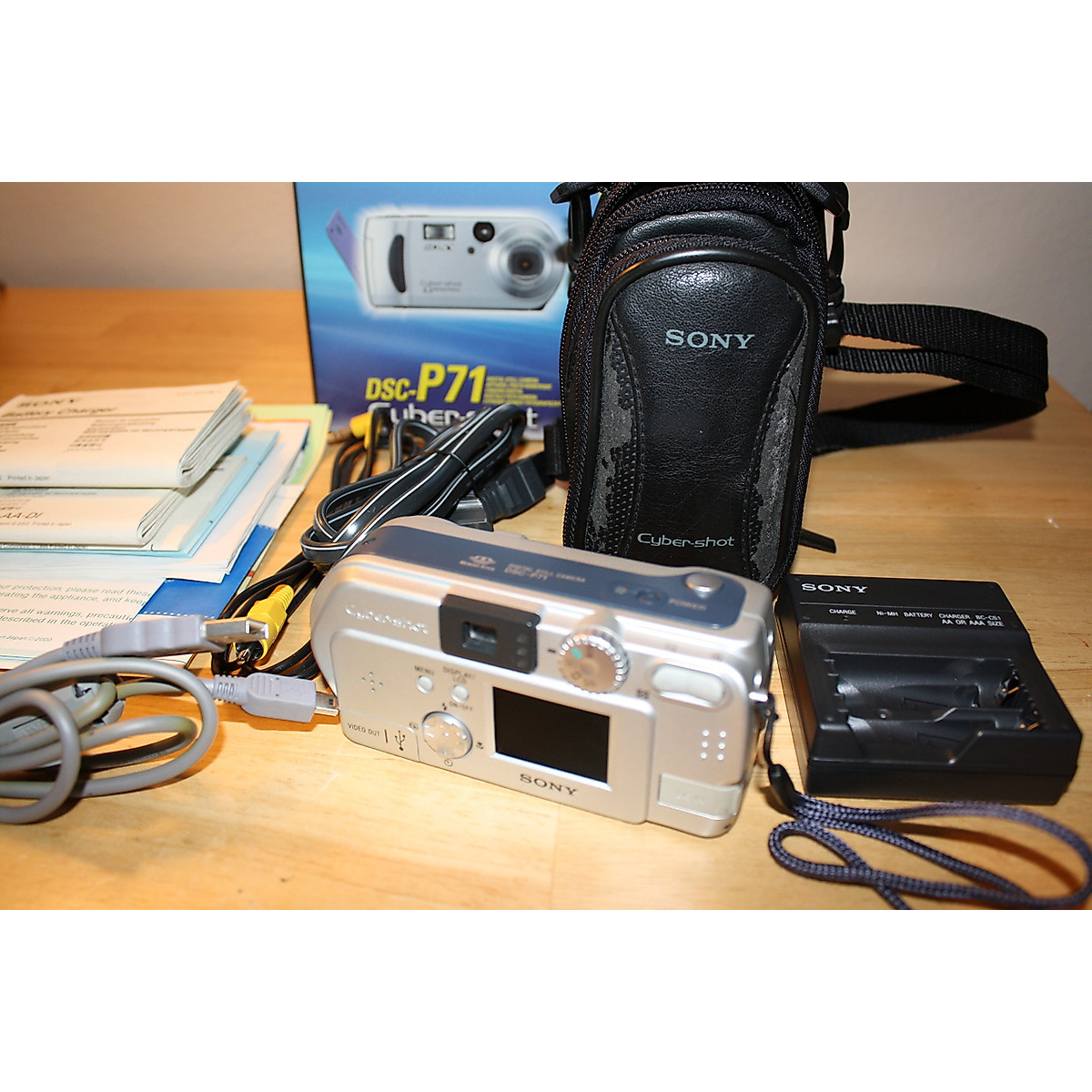 Sony Cybershot DSCP71 3.2MP Digital Camera with 3x Optical Zoom