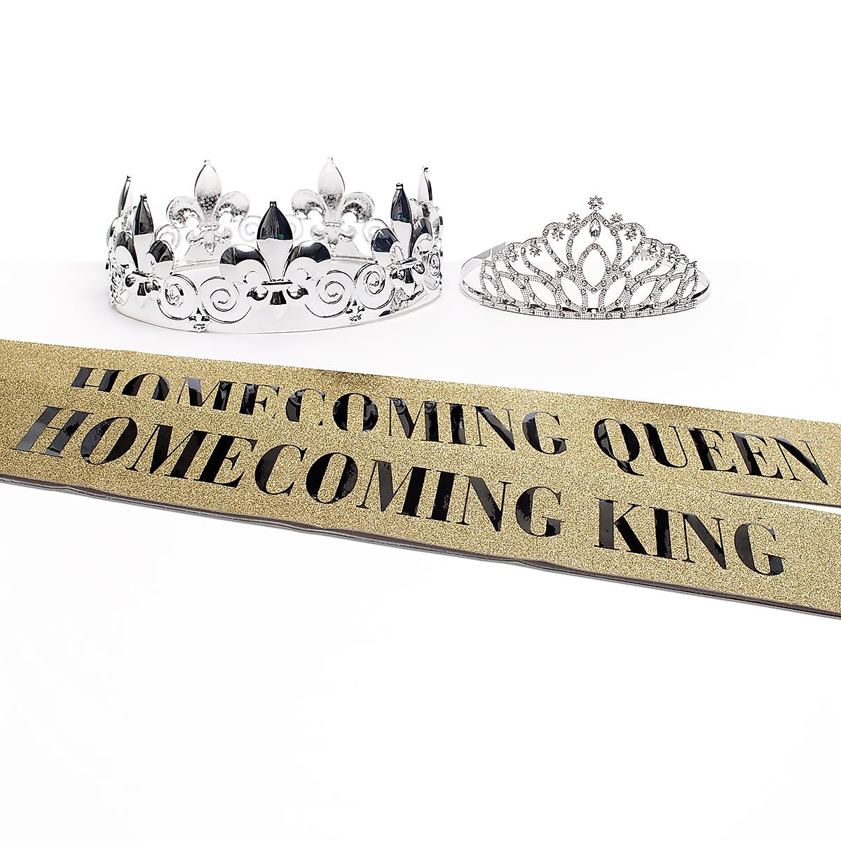 Anderson's Travis Molded King's Crown, 6 3/4 Inches, Men's Crown, Prom, Homecoming, Royalty, Metal, Tiara, Full Round Birthday Party Hats, Medieval Costume, Halloween, Wedding