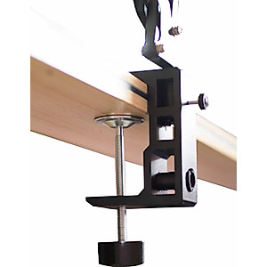 Replacement Heavy Duty C Clamp for 1/2” Base Magnifying Lamp，XINME Desk Lamp，Swing Arm Lamp，Phone Mount，I pad Mount，Tablet Holder，Mic Holder (G2 BLACK)