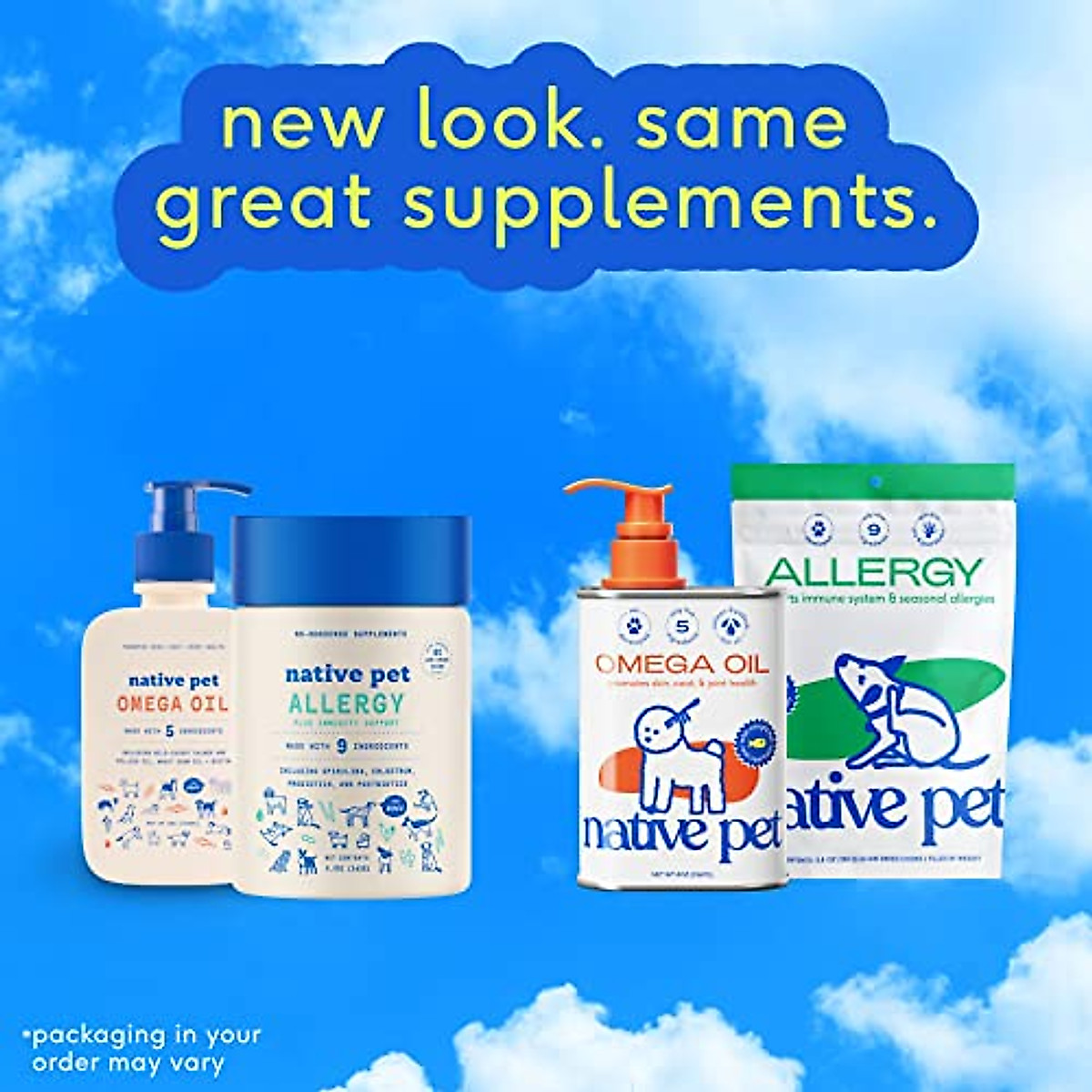 Native Pet Itchy Skin Bundle | Allergy Chews for Dogs (60 Servings) + Omega Oil for Dogs (8oz) | Dog Allergy Relief + Itching Relief for Dogs | Dog Probiotics for Itchy Skin & Dog Fish Oil