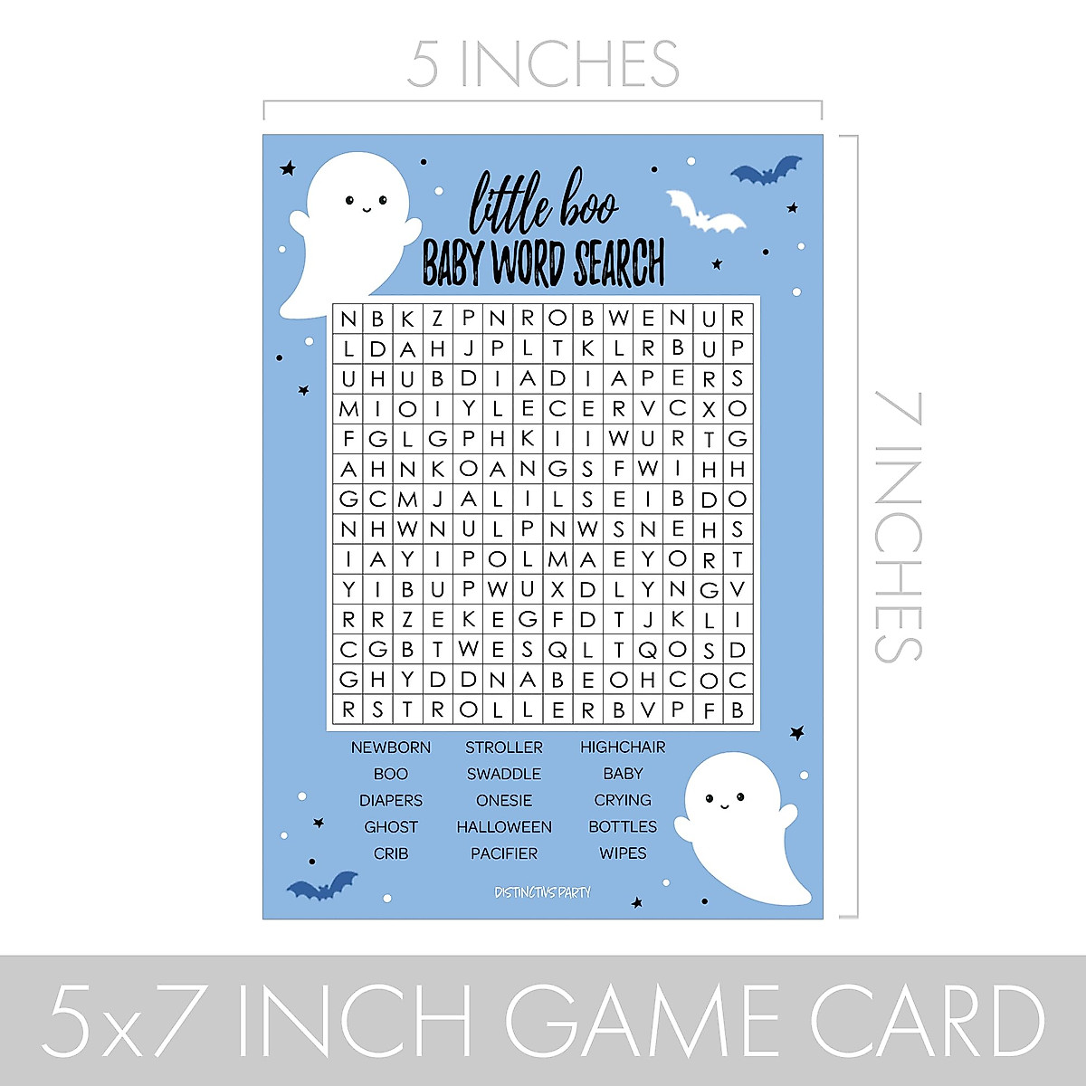 Blue A Little Boo is Almost Due Boy Baby Shower Game Pack, Emoji - Word Search - Who Know Mom Best - Pregnancy Match - 20 Guests, Halloween Baby Shower (4 Game Value Pack 2)