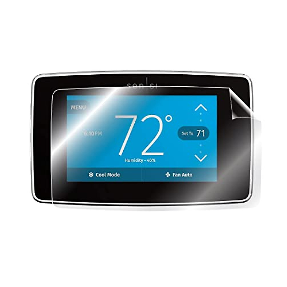 IPG For Emerson Sensi Touch Wi-Fi Smart Thermostat ST75 SCREEN Protector Invisible Touch Screen Sensitive Ultra HD Clear Film Anti Scratch Skin Guard - Smooth / Self-Healing / Bubble -Free Screen for Emerson ST75