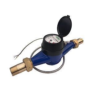 DAE MJ-100z 1" Encoded Water Meter with RS485 Communication, IP68, NPT Couplings, Gallons