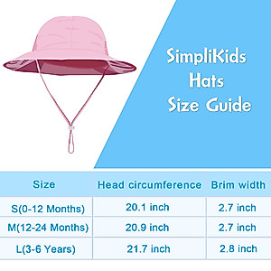 SimpliKids Khaki Baby Safari Swim Hat Newborn Sun Hat for Boys Toddler Sun Hat UPF 50+ UV Sun Protection Wide Brim Bucket Hat Khaki 0-12 Months
