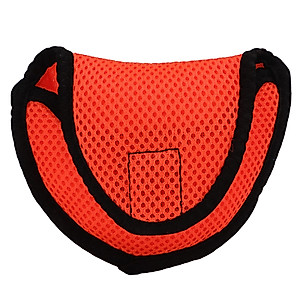 Mallet Putter Cover, 5X3.9in D Type Mallet Putter Head Cover Woven Mesh Golf Headcover Protector Bag with Fastening Tape Golf Club Accessories(Orange)
