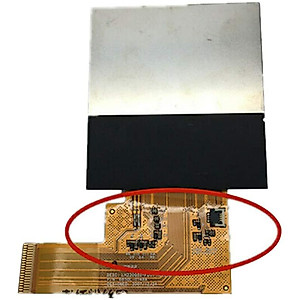 Rowzzi LCD Screen for Game Boy Color Console, Replacement Backlight Highlight LCD Screen Adapter Plate Kit