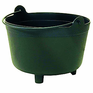 Novelty MFG 48128 Antique Kettle Planter, 12-Inch, Black