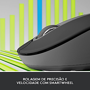 Logitech Signature M650 L Full Size Wireless Mouse - for Large Sized Hands, 2-Year Battery, Silent Clicks, Customizable Side Buttons, Bluetooth, Multi-Device Compatibility (Graphite)