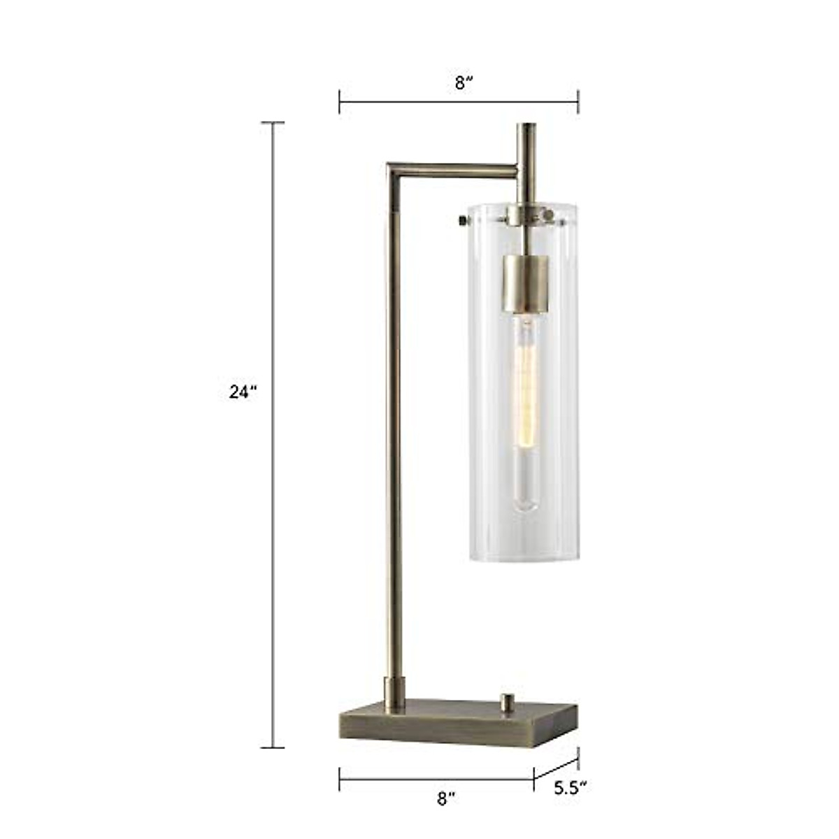 Adesso 3852-21 Dalton Table Lamp, Antique Brass