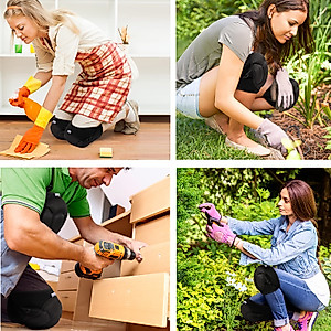 Monbessi Knee Pads Gardening, Unisex-Adult Work Knee Pads Suitable for Garden, House Cleaning, Construction Work, Flooring Kneepads with Thick EVA Foam Padding