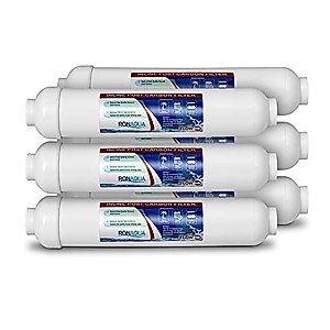 6 T33 Inline Coconut Grade Activated Carbon Pre/Post Membrane Filters for Taste and Odor Reduction WELL-MATCHED with AICRO, K2533JJ, FT15, IC-100A