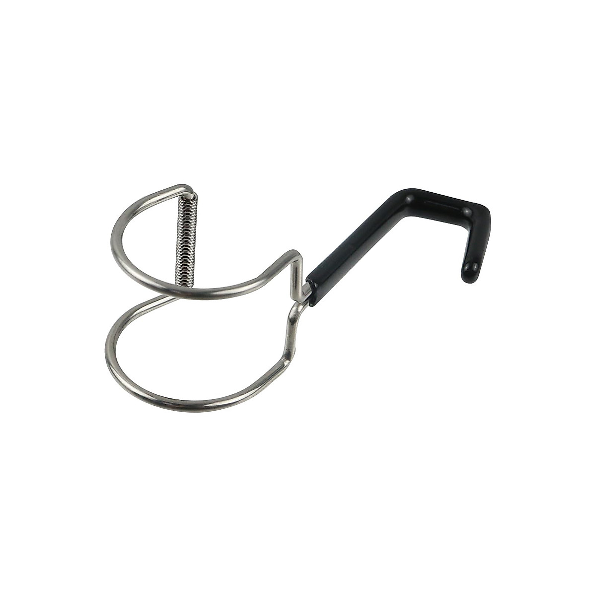 MY MIRONEY 10PCS Over Rod Hook Stainless Steel Over Rod Rail Towel Holder Vinyl Coated Shower Hooks for Rack Shelf Closet Hooks, Fits 0.91"-1.02" Diameter Rod