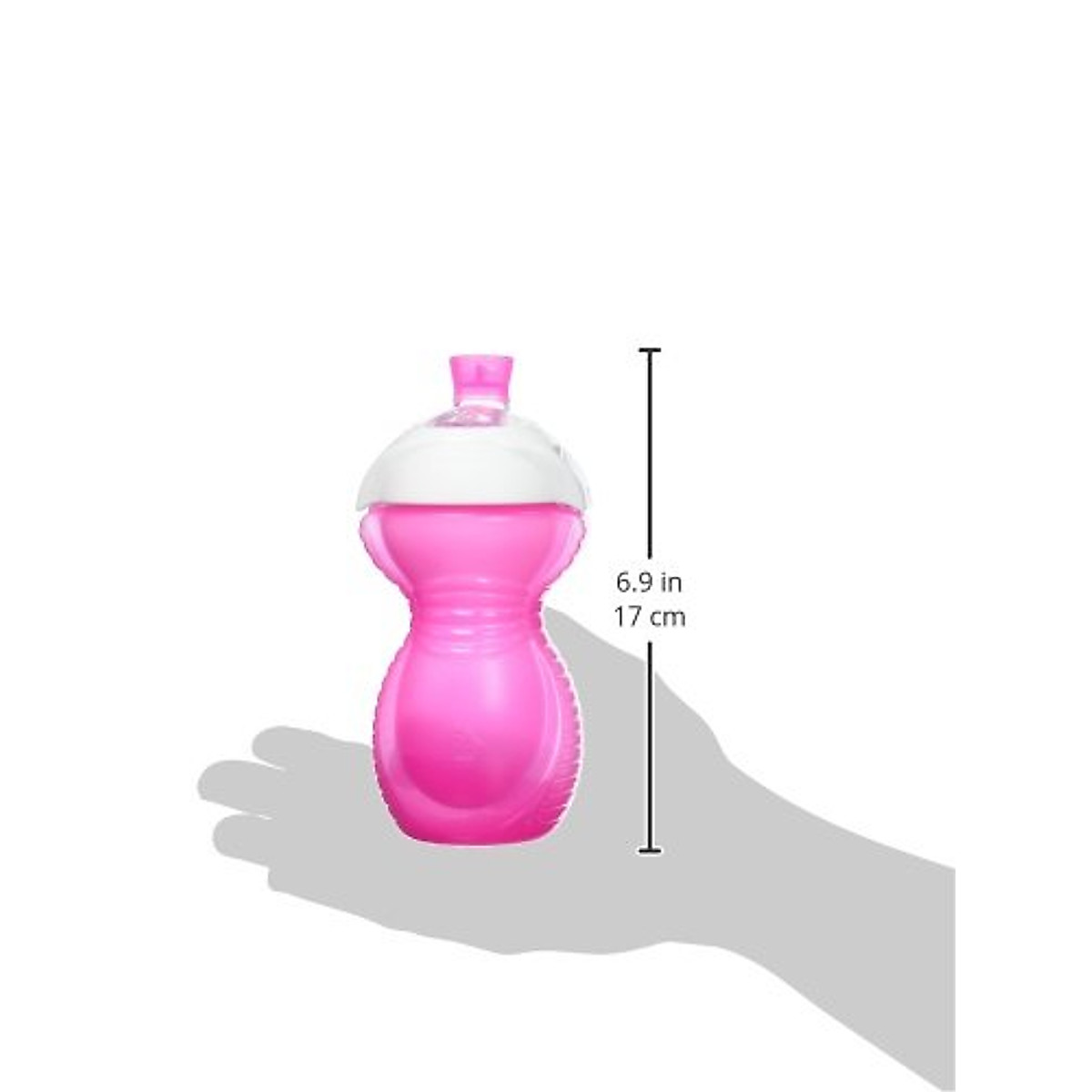 Munchkin® Click Lock™ Bite Proof Sippy Cup, 9 Ounce, 2 Pack, Pink/Purple