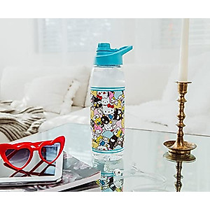 Sanrio Hello Kitty and Friends Plastic Water Bottle With Screw-Top Lid | BPA-Free Plastic Sports Jug | Holds 28 Ounces