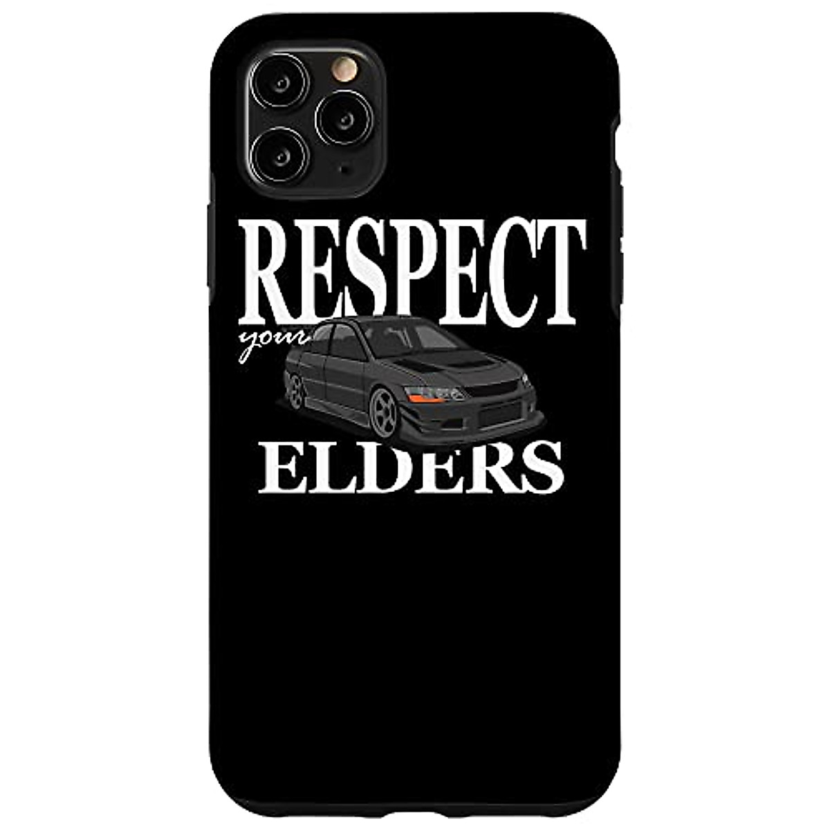 iPhone 11 Pro Max Retro Racer, Respect Your Elders, Mens Vintage Tuner Car Case