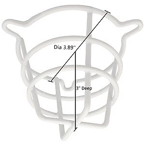 Happy Tree (2 Pack) White Fire Sprinkler Head Guard Cover for Both 1/2" & 3/4" Fire Head for Protecting Flush Mount & Side Wall & Pendent Head Semi - Recessed Sprinkler Head Cage