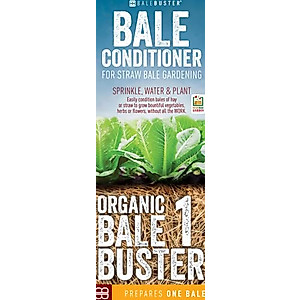 BaleBuster1 100% Organic Bale Conditioning Formula for one Bale Preparation for Straw Bale Garden and Vegetable Garden Planting