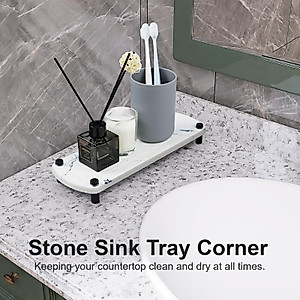 Slow Slog Sink Organizer Fast Dry, Instant Dry Sink Caddy, Bathroom Sink Organizer, Stone Sink Tray, Instant Dry Sink Organizer for Kitchen