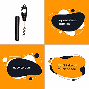 Travel Size Corkscrew - Pack of 24 - Plastic Portable Wine Opener - Pocket Wine Bottle Corkscrew - Waiter Wine Bottle Opener