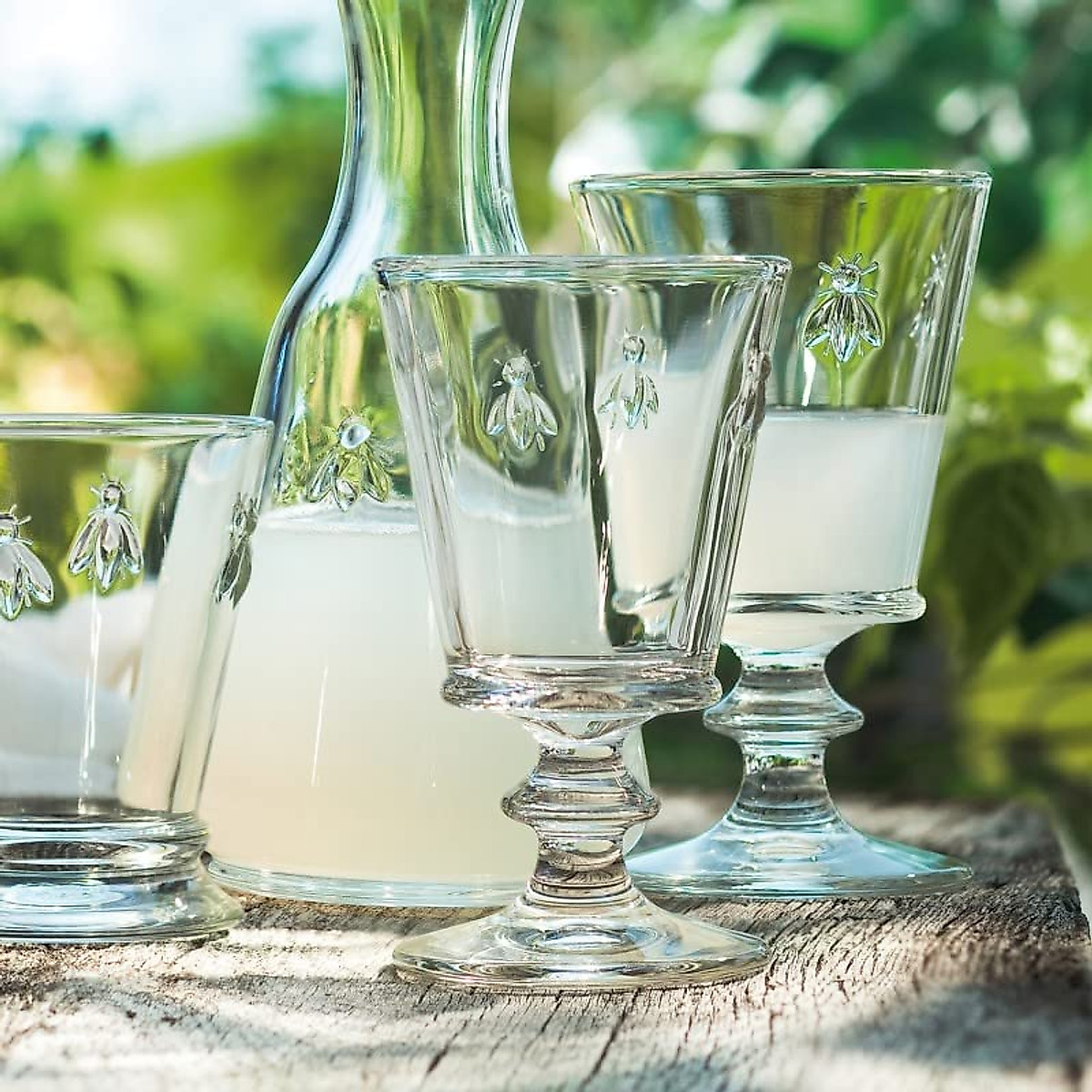 La Rochere Bee Wine Glass Set of 6 Goblet 8 Ounce