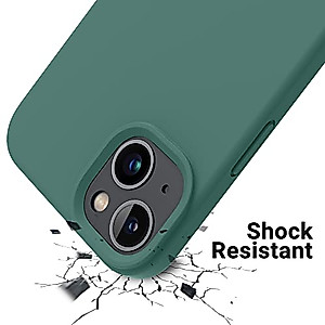 OTOFLY Designed for iPhone 14 Plus Case, Silicone Shockproof Slim Thin Phone Case for iPhone 14 Plus 6.7 inch （Pine Green）