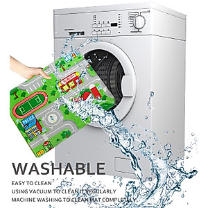 Yincimar Kids Carpet Playmat Car Play Rug City Life Traffic Road Kids Rug 5' x 6'6" Large Children Educational & Game Area Rug for Toddler Boys Bedroom Playroom Classroom