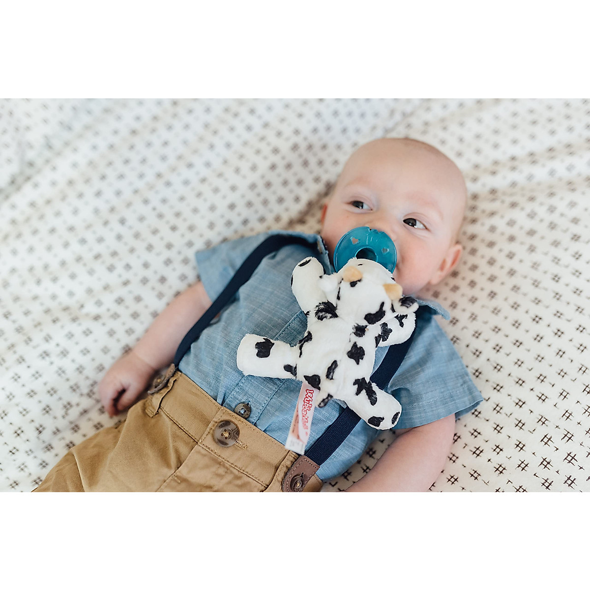 WubbaNub Silicone Infant Pacifier - Cow, BPA Free, Latex Free, Phthalate Free