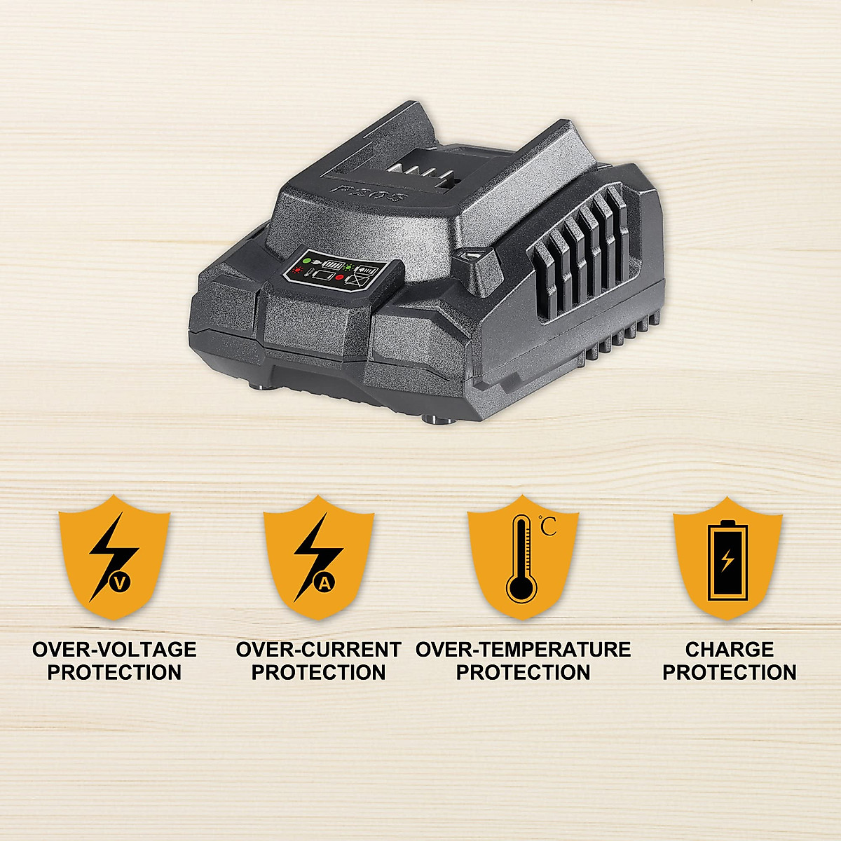INGCO 20V Fast Intelligent Charger, Compatible with All INGCO 20V Power Tools FCLI2001A
