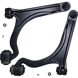 Detroit Axle - Front Lower Control Arms w/Ball Joints, Inner Outer Tie Rods, Front Sway Bar Links Replacement for 2004-2008 Pacifica - 8pc Set