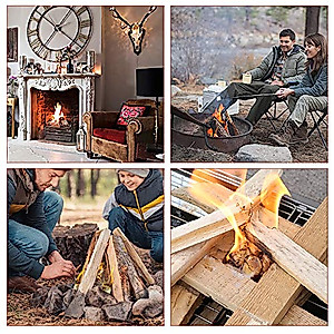 WISDOMWELL Fire Starter - Wood Firelighters 50pcs in The Box, BBQ's, Pizza Ovens & Smokers, Safe Charcoal Starter for Lighting A Charcoal Barbecue (50pc)