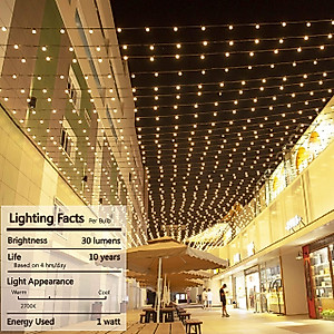 ZOTOYI Outdoor String Lights 25FT, Globe Patio Lights with 13 Edison Shatterproof Bulbs(1 Spare), Waterproof IP65 G40 LED Outside Hanging Lights for Backyard, Bistro, Cafe, Porch, Warm White