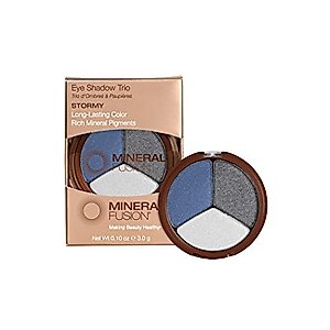 Mineral Fusion Eye Shadow Trio, Stormy, 0.1 Ounce