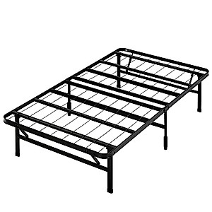 ZINUS SmartBase Tool-Free Assembly Mattress Foundation / 14 Inch Metal Platform Bed Frame / No Box Spring Needed / Sturdy Steel Frame / Underbed Storage, Twin XL
