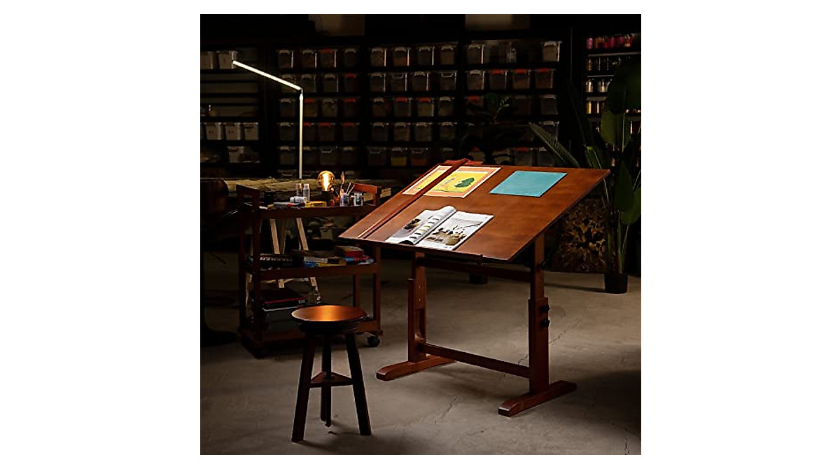 MEEDEN Extra Large Wood Drafting Table for Artists