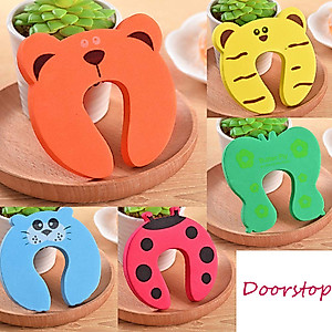 SagaSave Finger Pinch Guard Child Door Stopper Foam Door Slam Stopper Prevents Finger Pinch Injuries, and Baby or Pet from Getting Locked in Room