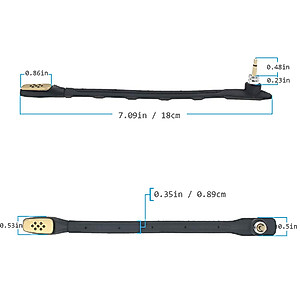 MQDITH Replacement Microphone Compatible with Astro A40 TR Gaming Headset (Black)