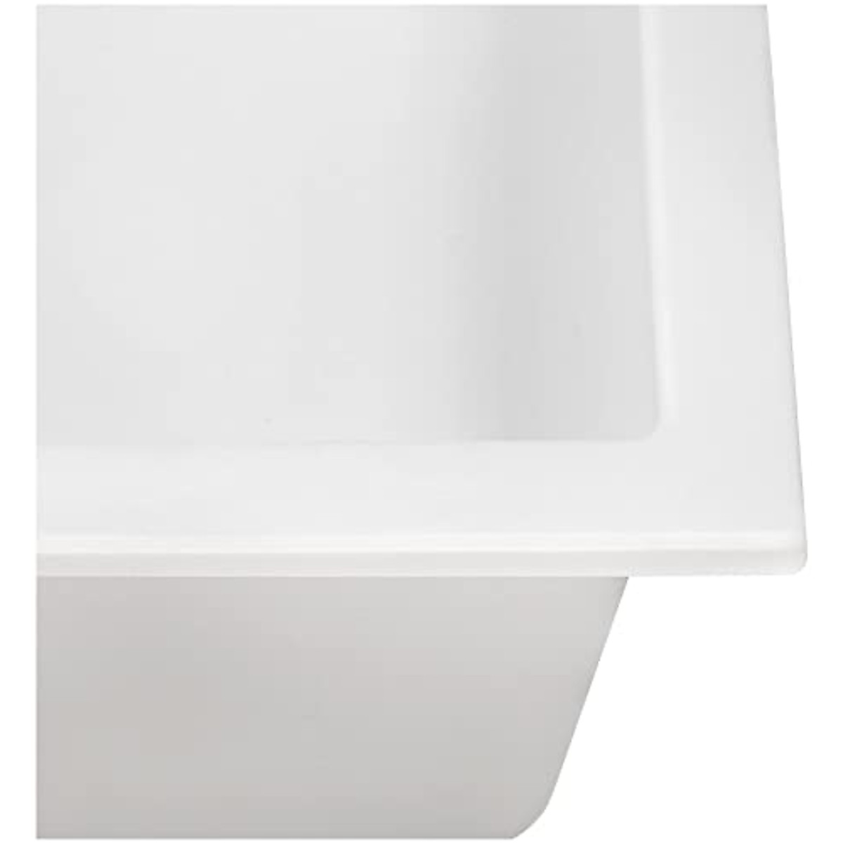Ruvati 30 x 17 inch Granite Composite Undermount Single Bowl Kitchen Sink - Arctic White - RVG2030WH