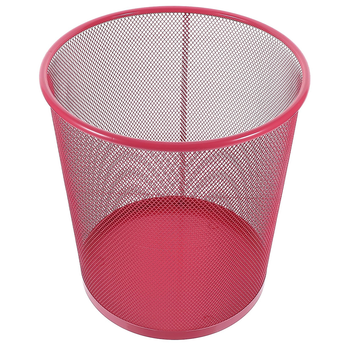 Ciieeo Barbed Wire Office Corner Basket Waste Basket Pink Plastic Storage Bins Small Trash can Trash can Household Iron Wastebasket Trash bin Metal Basket Small Metal Storage Box