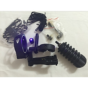 JIEXI HWYP Compound Bow Kit 5 Pin Bow Sights Arrow Rests Stabilizers Sling Peep Sights Allen Key 7 in 1 (Black)