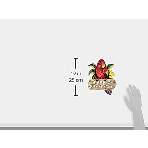 Design Toscano Tropic Parrot Paradise Wall Sculpture 10 Inch