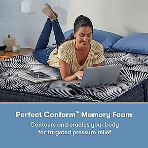 Serta Perfect Sleeper X - Max 15" Plush Pillow Top Queen Quilted Hybrid Mattress - 5 Support Zones and Cooling Tech for a Restorative Sleep - 100 Night Trial, CertiPUR-US Certified