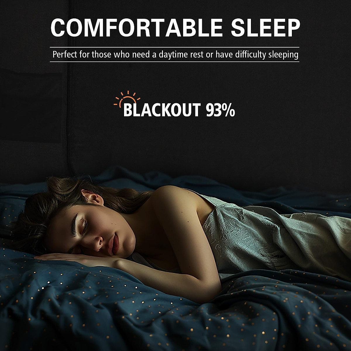 RIYDH Bed Tent Twin Bed Canopy Tents for Adult - Portable Dream Tent Indoor Sleeping Tents 93% Blackout with 3 Doors Breathable Private Space Tents