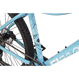 Eastern Bikes Ladies Alpaka Mountain Bike with 27.5" Wheel/Tire in 3 Frame Sizes for a (Medium - 17" Frame, Blue)